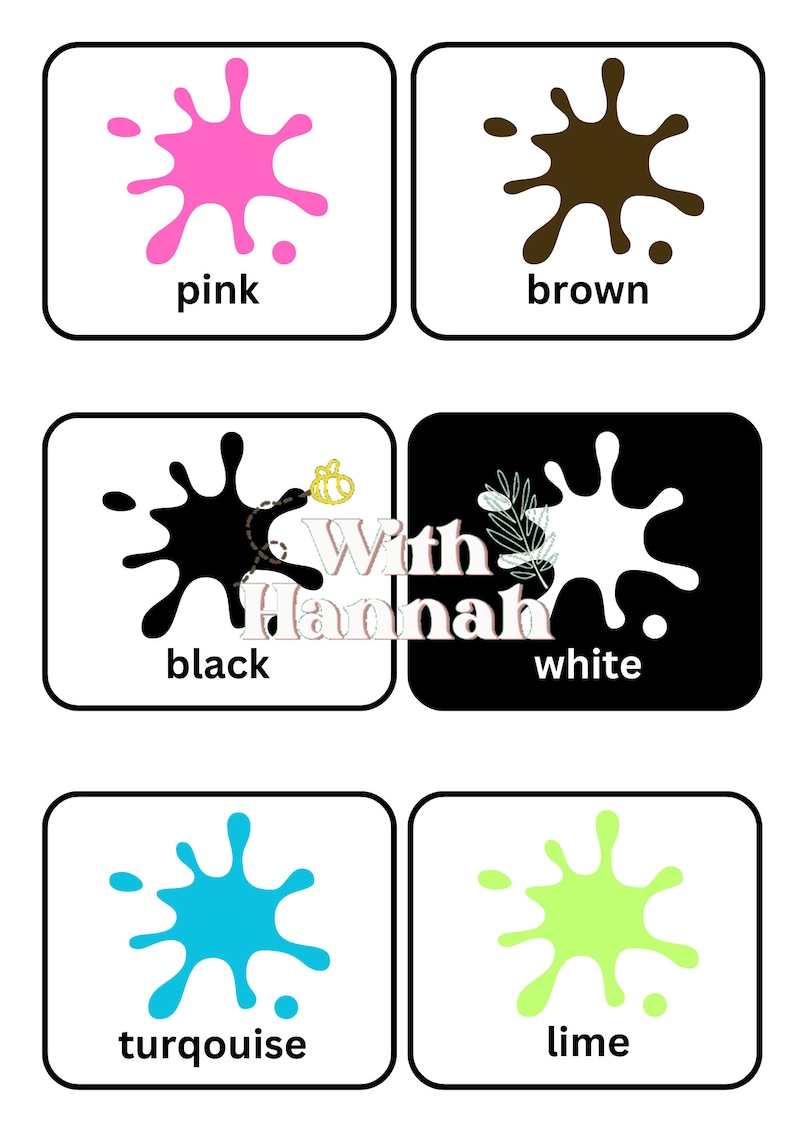 12 Colour Flashcards Digital Download Classroom Resources EYFS KS1 ...