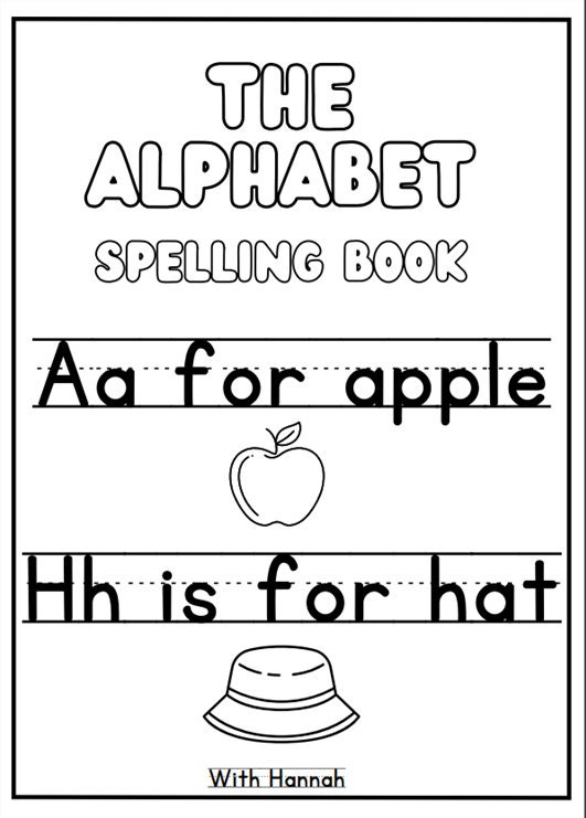 Alphabet Handwriting Practice With Words and Letters - EYFS/KS1 ...