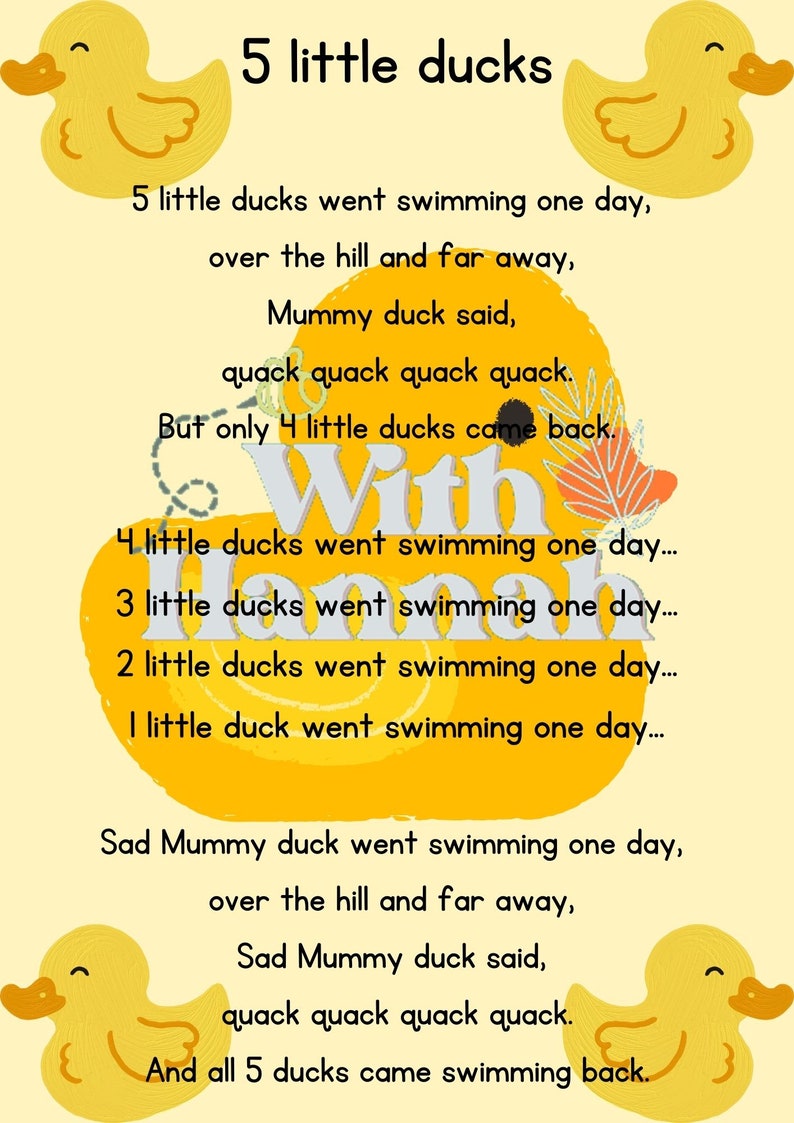 10 Colourful Nursery Rhyme Sheets - Digital Download - Etsy