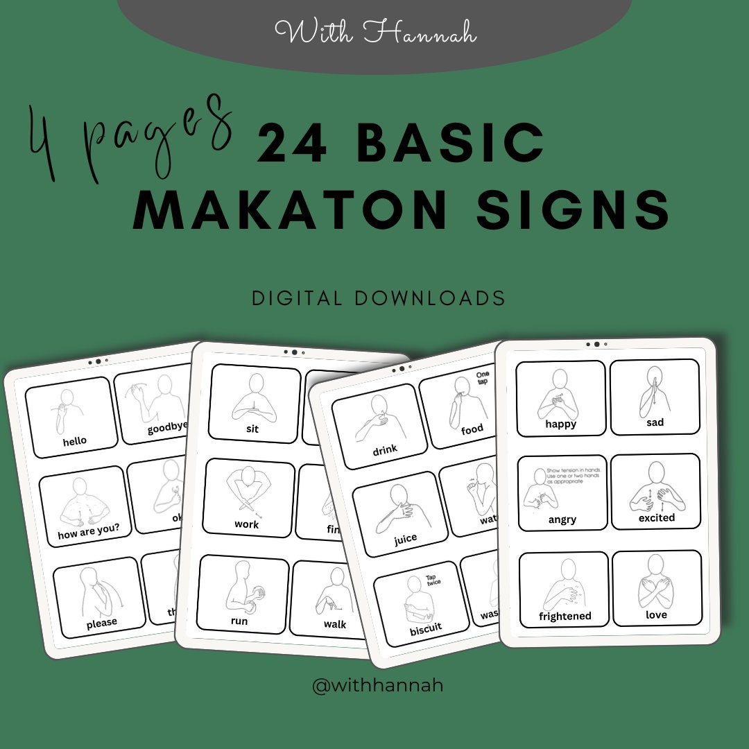 24 Basic Makaton Cards for Digital Download EYFS/KS1 - Etsy UK