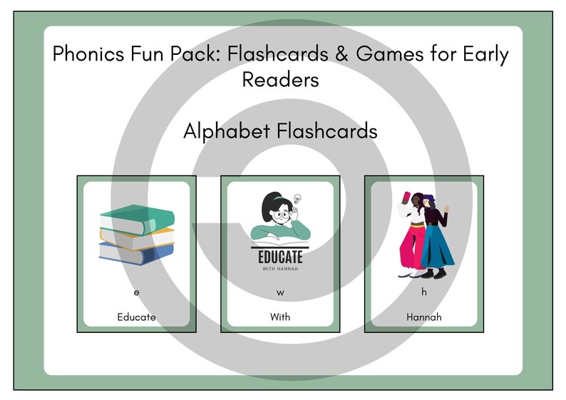 Printable Alphabet Flashcards | A–Z Letter Sounds | Phase 2 Phonics ...