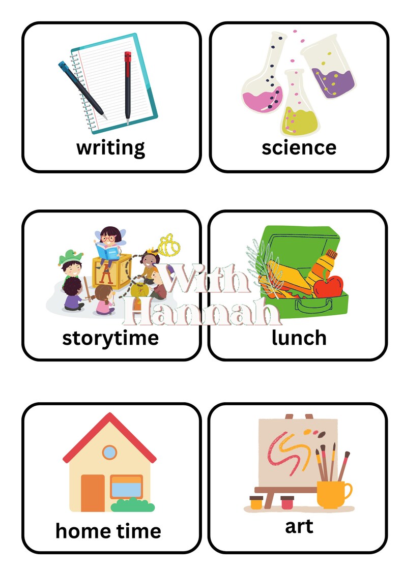 30 School Based PEC Cards With Now and Next Board - Digital Download - Etsy