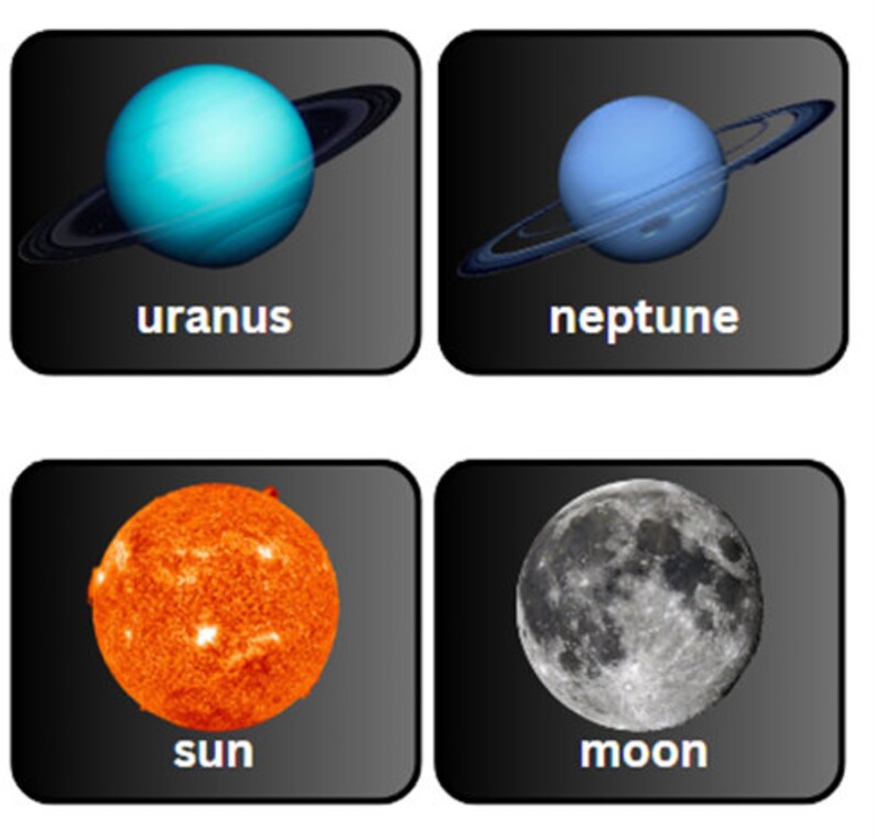 10 Solar System Flashcards - Digital Download - Classroom Resources ...