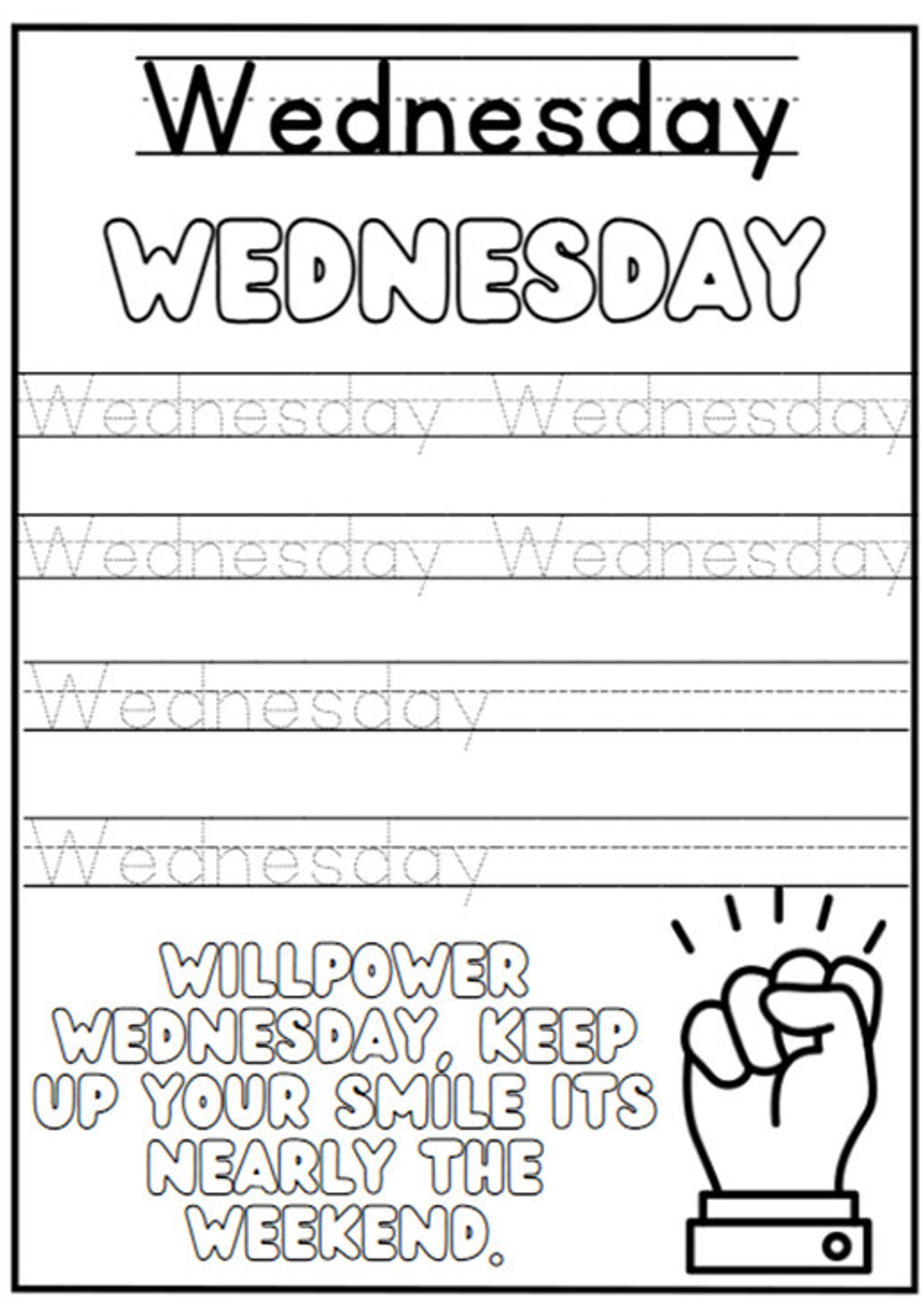 Spelling and Colouring Practice - Days of the Week and Months of the ...