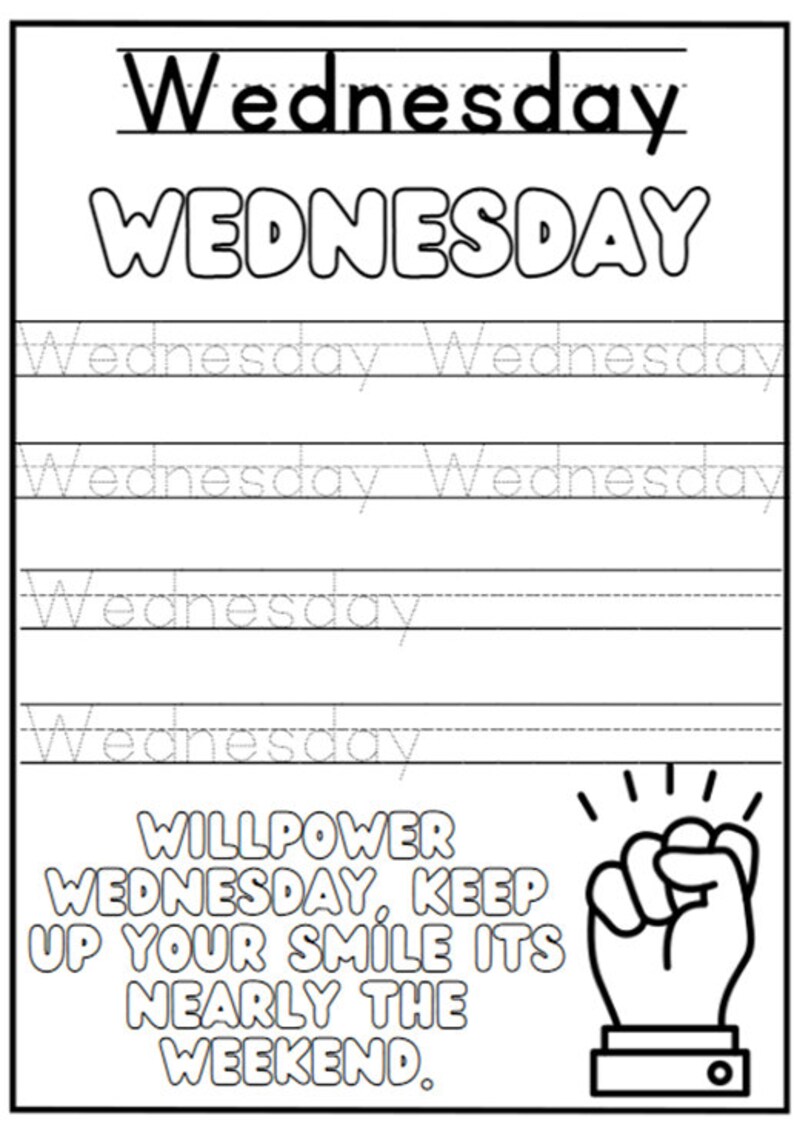 Spelling and Colouring Practice - Days of the Week and Months of the ...