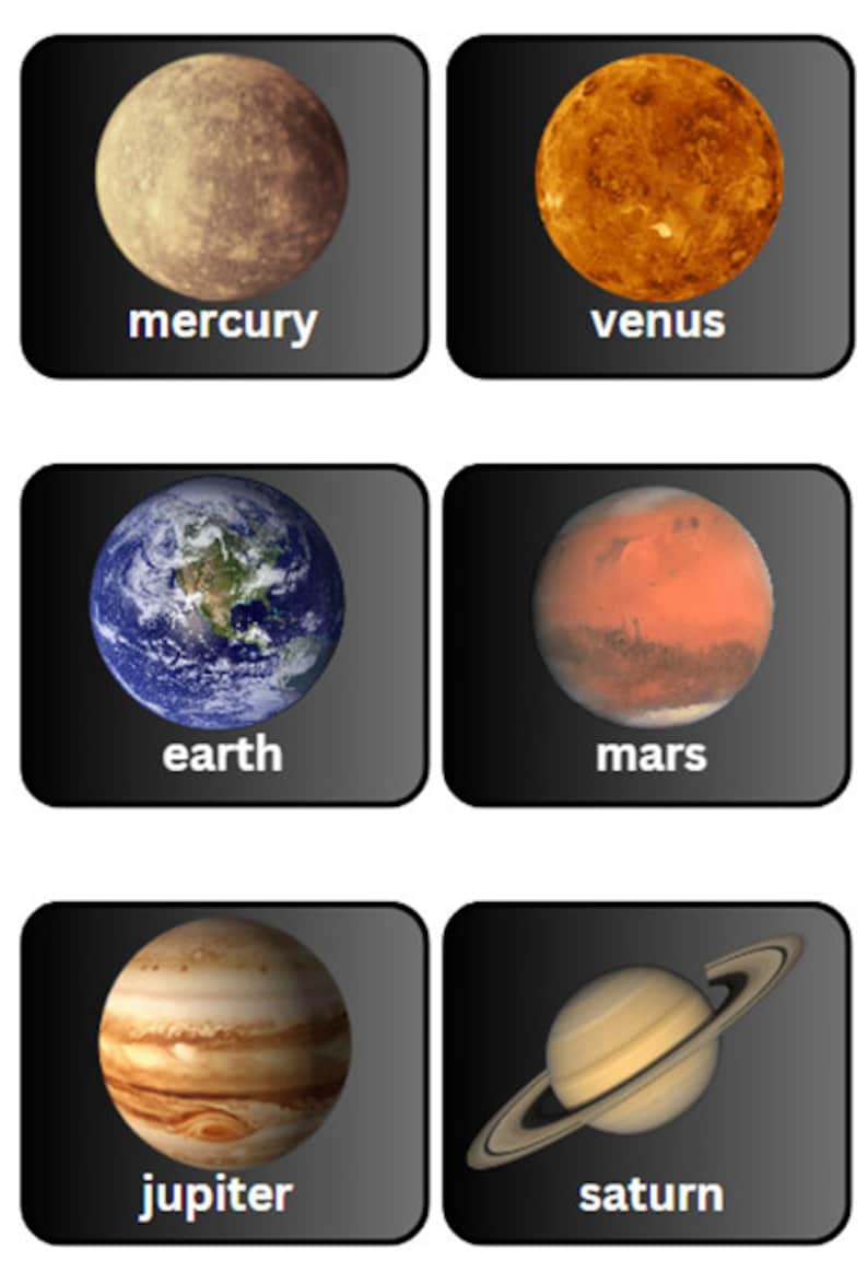 10 Solar System Flashcards - Digital Download - Classroom Resources ...