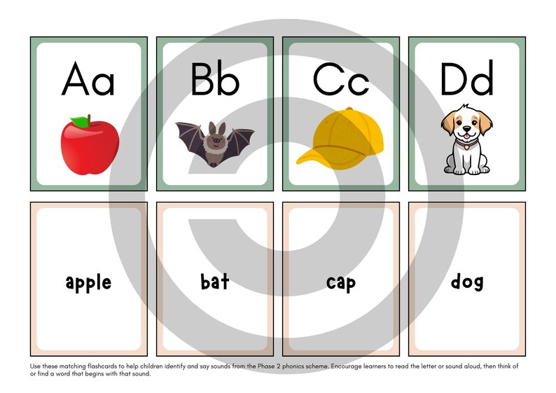 Printable Alphabet Flashcards | A–Z Letter Sounds | Phase 2 Phonics ...