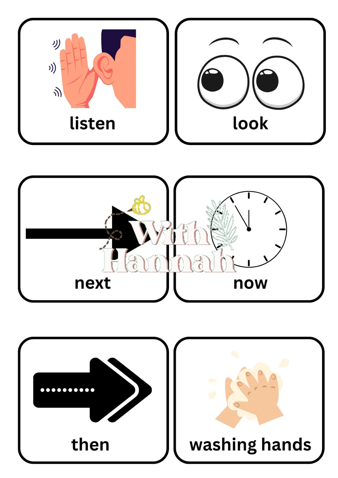 30 School Based PEC Cards With Now and Next Board - Digital Download - Etsy