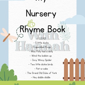 10 Colourful Nursery Rhyme Sheets - Digital Download - Etsy
