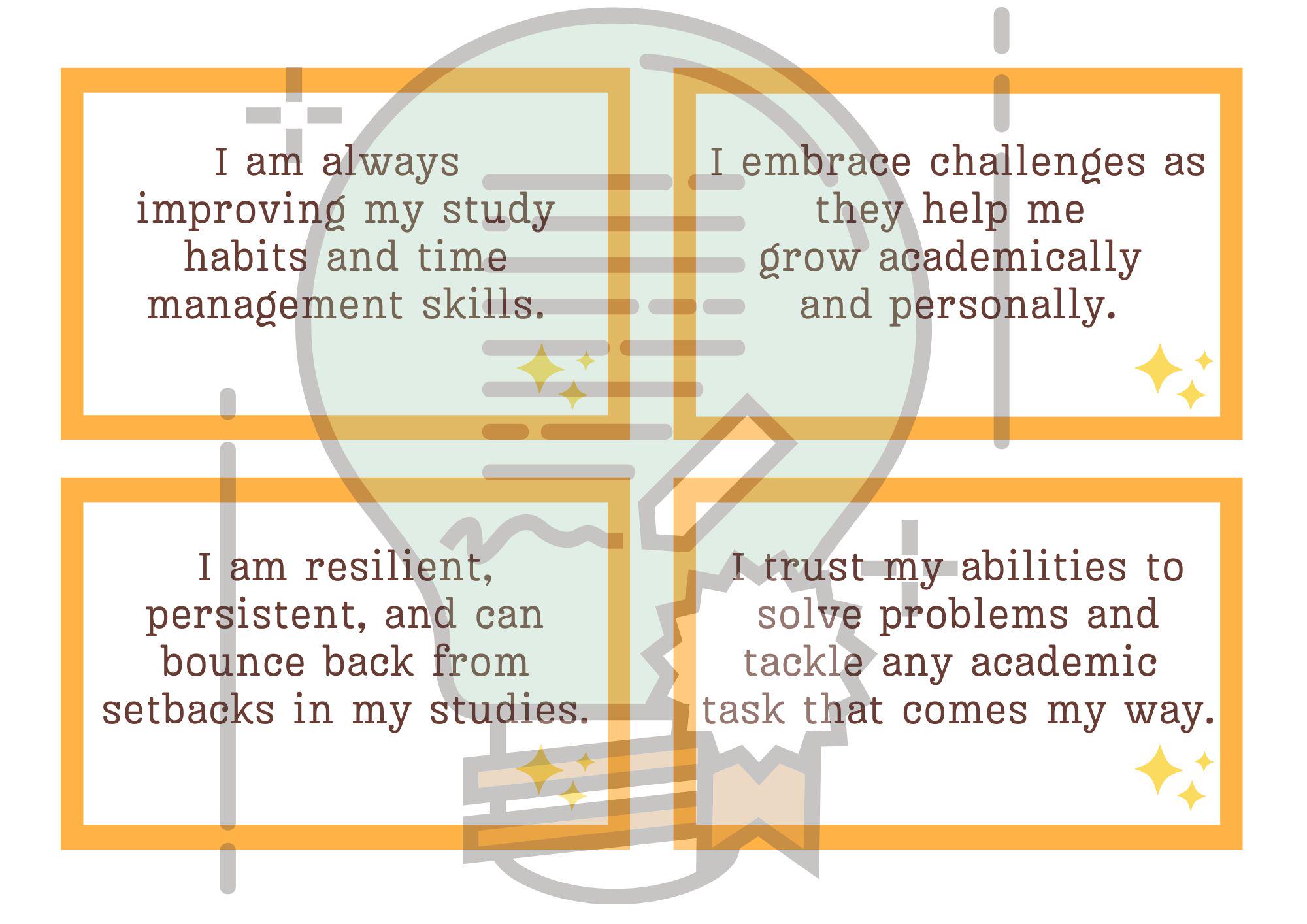 Printable Student Affirmation Cards – Motivational & Positive Study ...