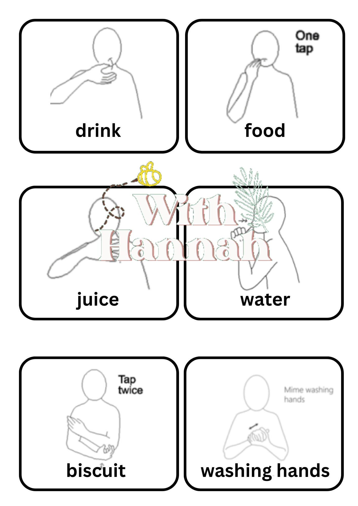 24 Basic Makaton Cards for Digital Download EYFS/KS1 - Etsy UK