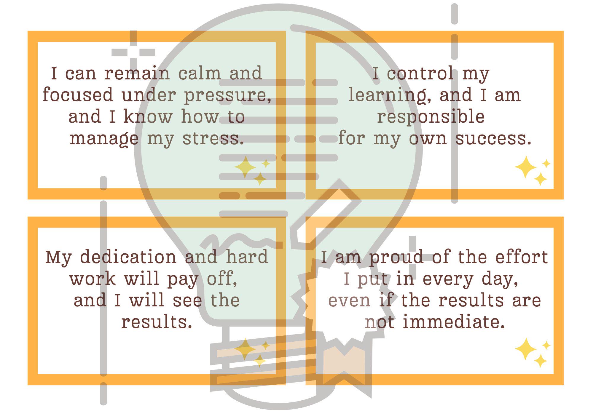 Printable Student Affirmation Cards – Motivational & Positive Study ...