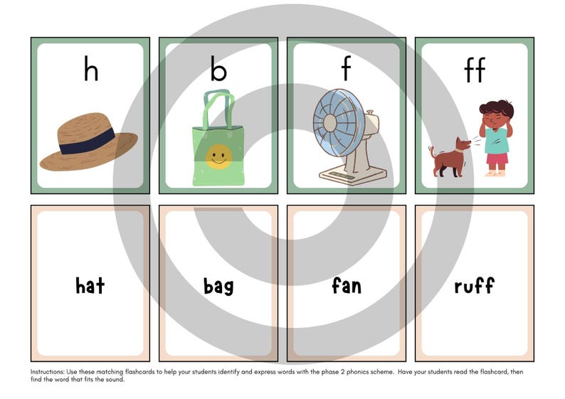 Phase 2 Phonics Flashcards | Printable Early Reading Pack | EYFS ...