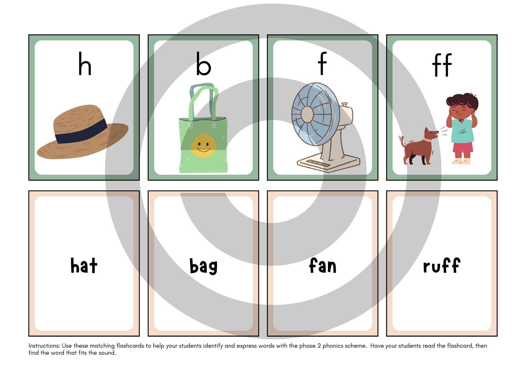 Phase 2 Phonics Flashcards | Printable Early Reading Pack | EYFS ...