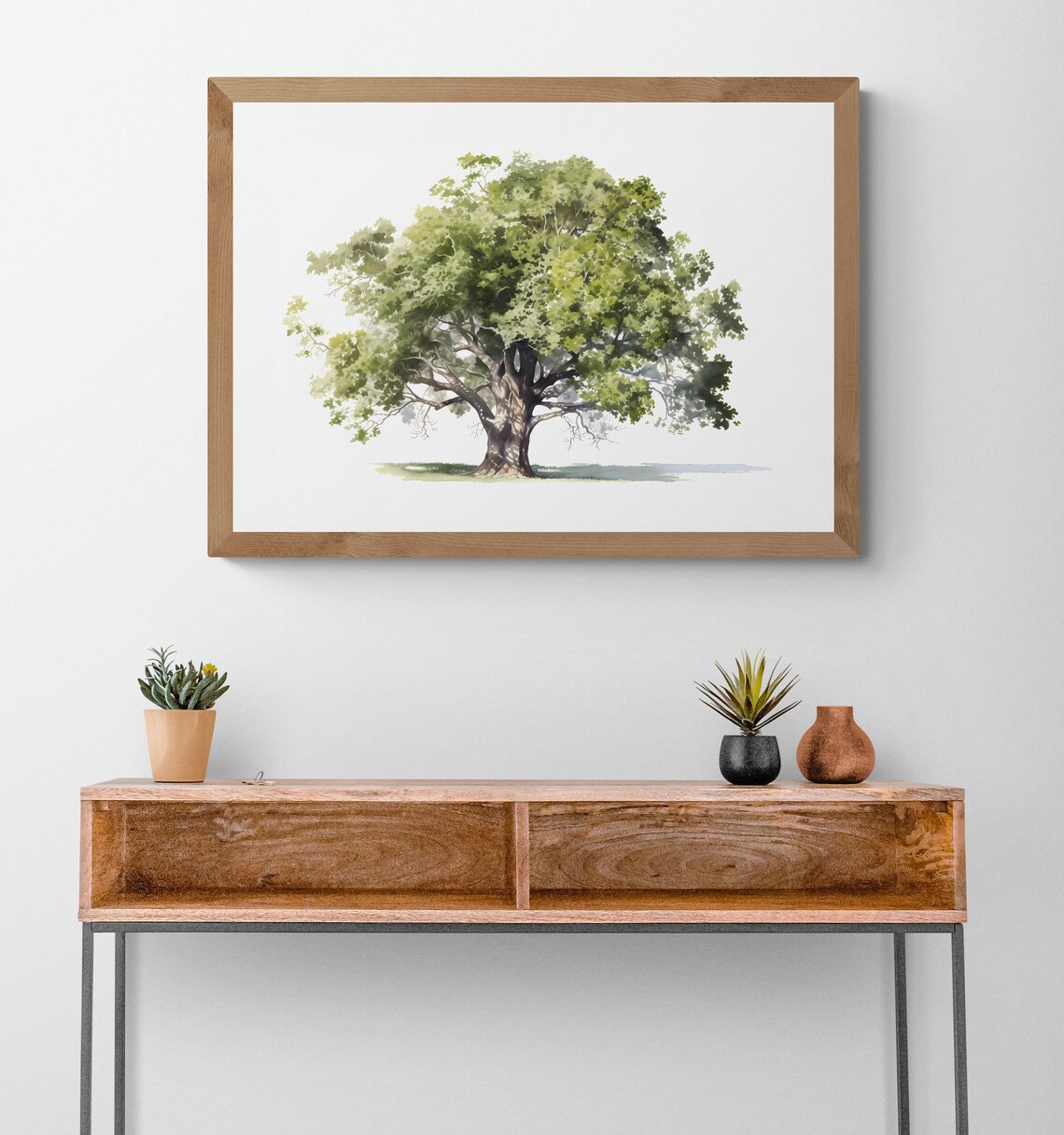 Charming Sycamore Tree, Printable Watercolour Digital Art, Trees ...