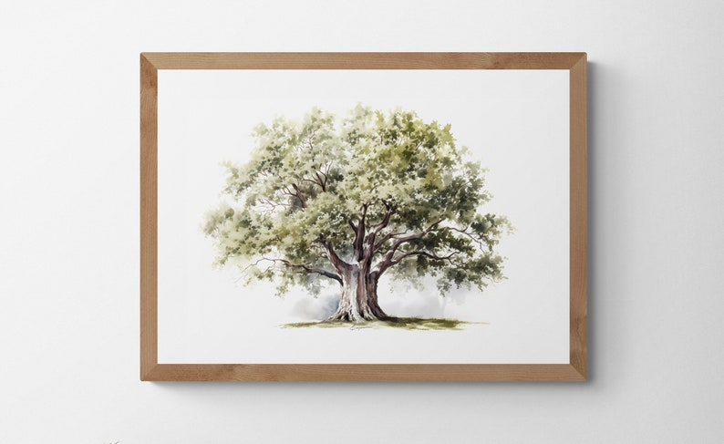 Ash Tree Watercolour Printable Digital Art, Bring the Outdoors Inside ...