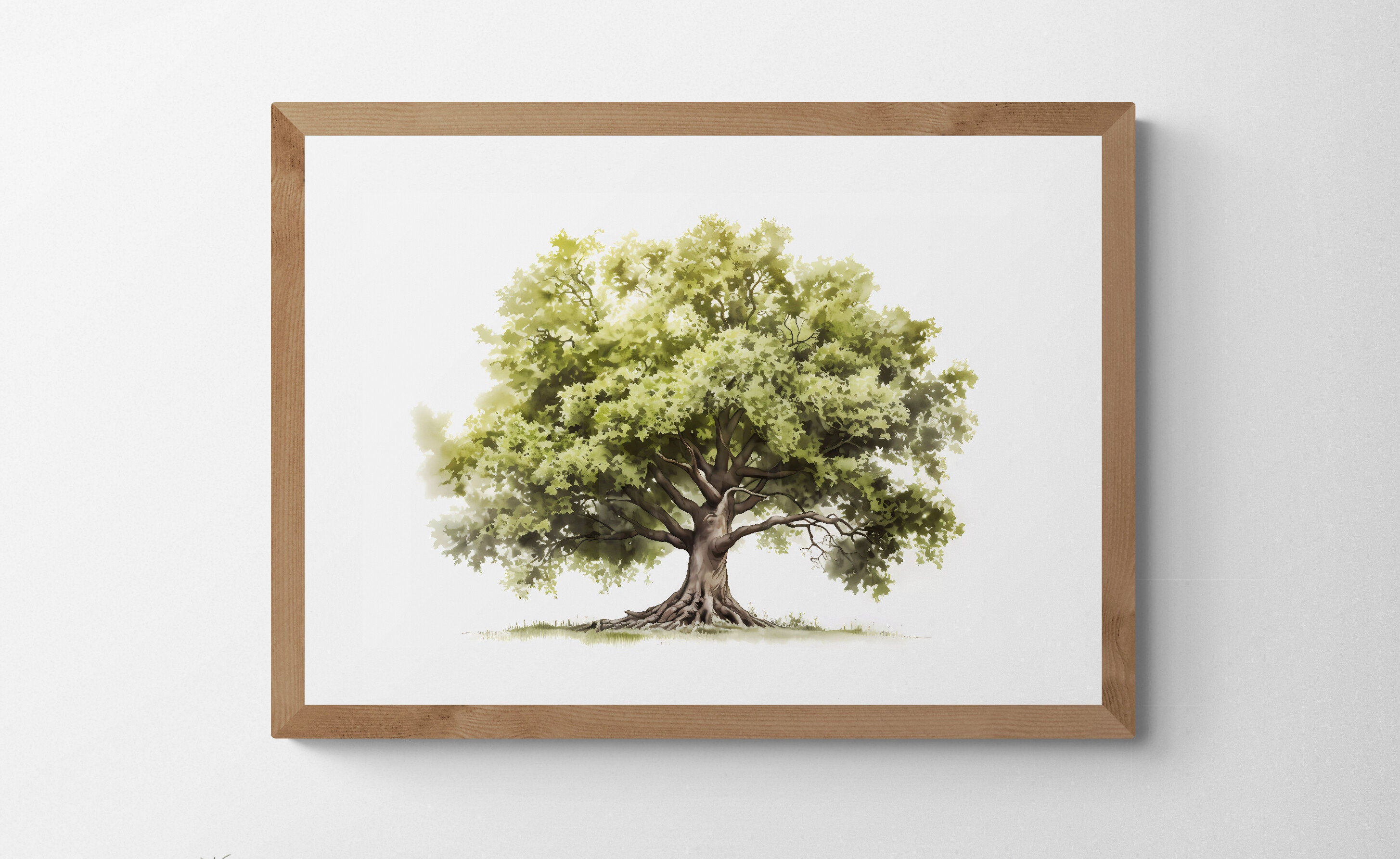 Elm Tree Watercolor Art Print: Symbol of Strength (digital Download) - Etsy