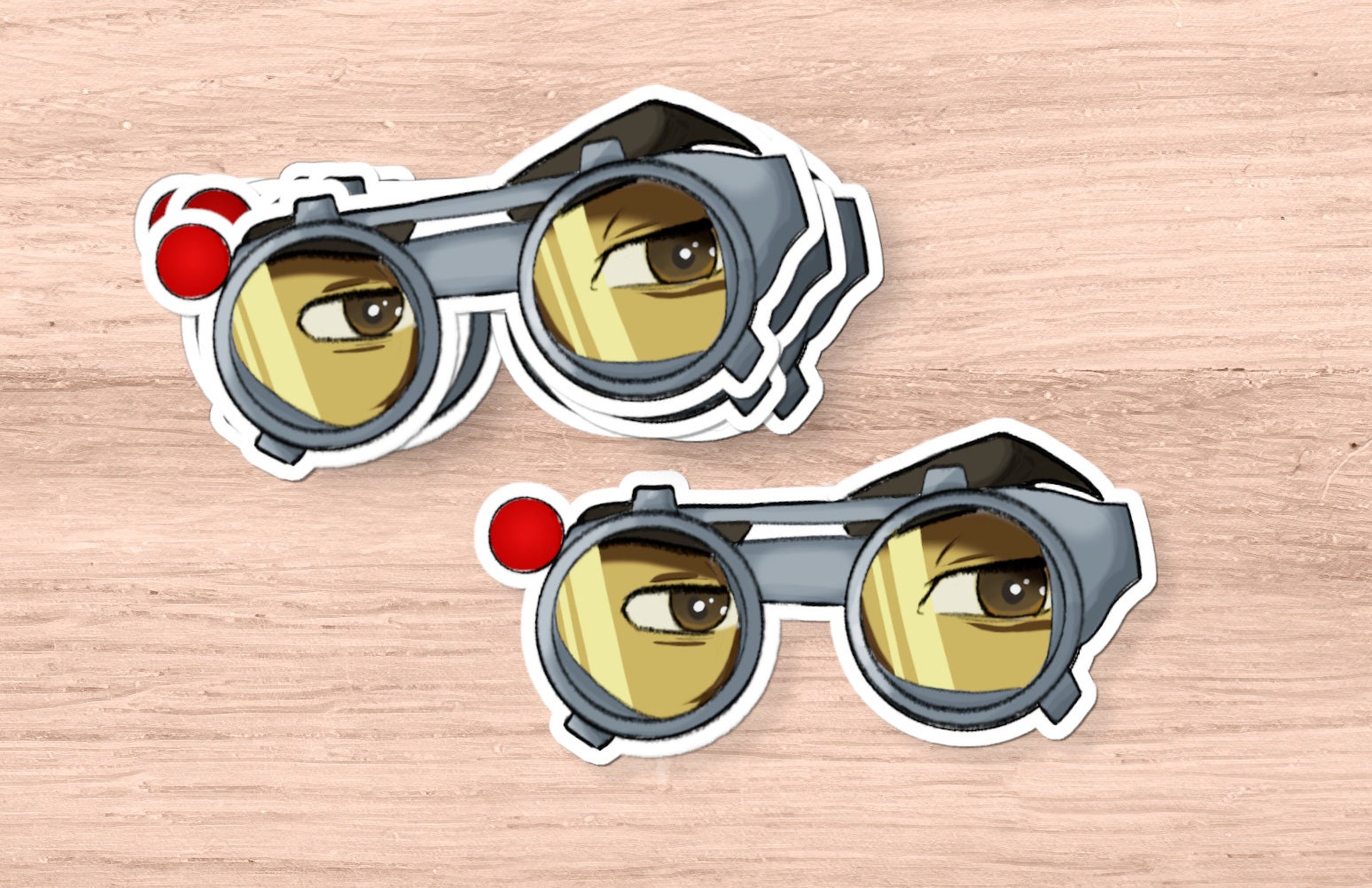 Tech Bad Batch Goggles Sticker Tech Brown Eyes Sticker Bad - Etsy