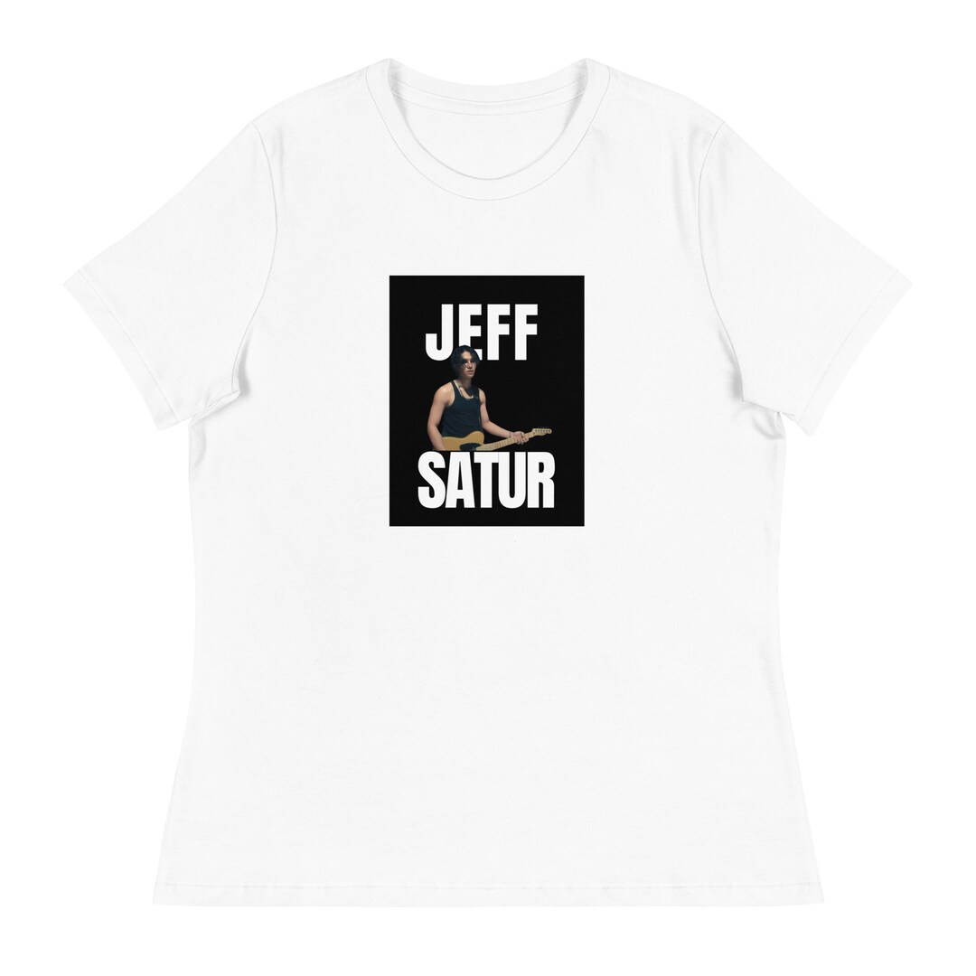 Jeff Satur Name Bold Black Lettering Women's Relaxed - Etsy