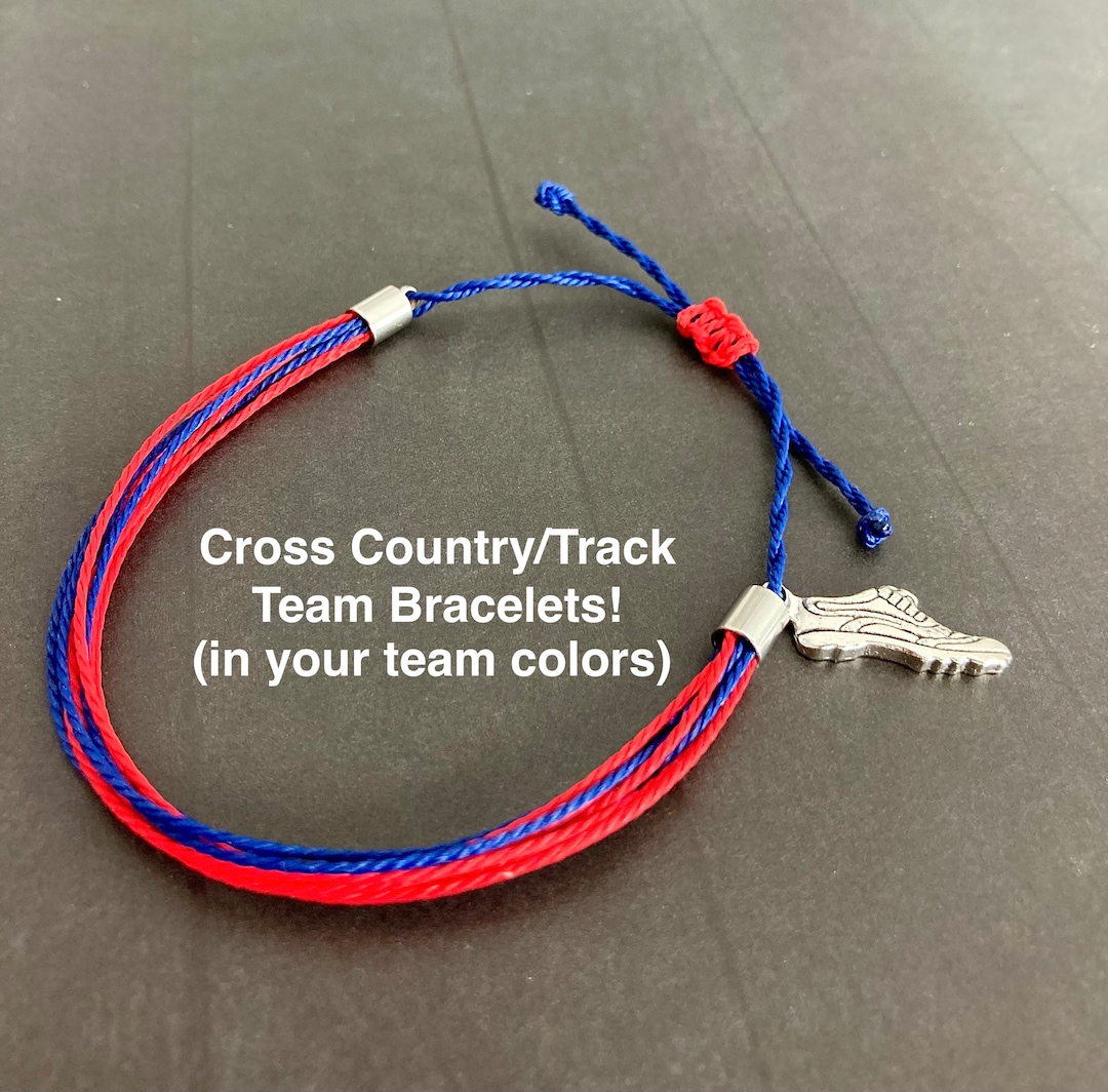 Track Bracelet, Cross Country, Sports Gift, Personalized Bracelet, Team ...