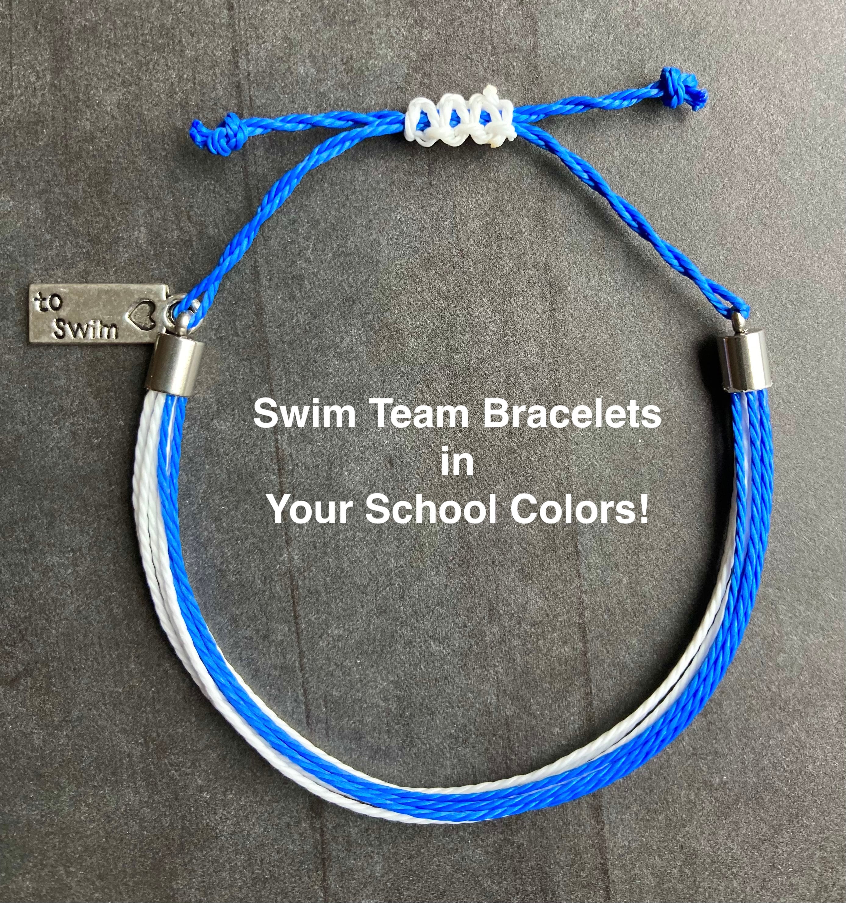 Swim Team Bracelets, Diving Team Gift, Synchronized Swimming, Sports ...