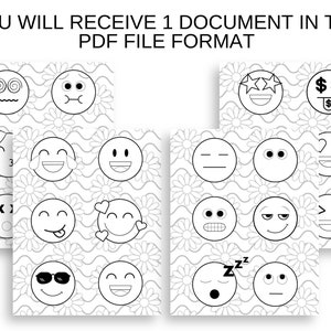 Printable Emoji Colouring Sheets for World Emoji Day - Instant Download ...