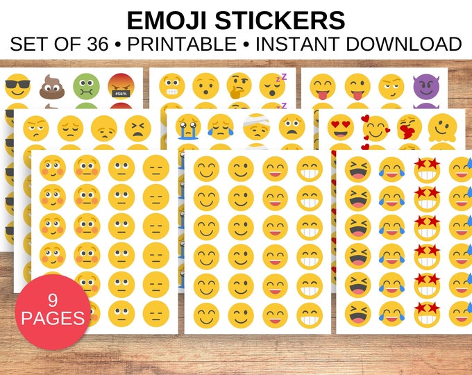 Printable Emoji Colouring Sheets for World Emoji Day - Instant Download ...