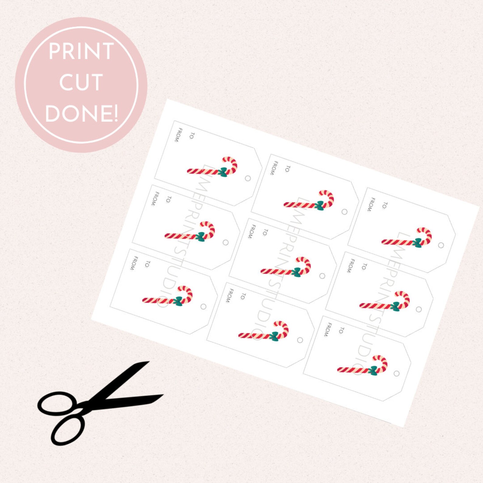 Printable Gift Tags Christmas Gift Tags Downloadable Instant Download ...