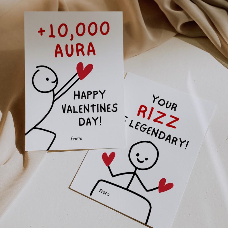 Kids Slang Valentine's Day Cards, Printable Funny Valentines Card ...