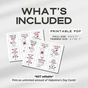 Kids Slang Valentine's Day Cards, Printable Funny Valentines Card ...