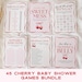 Cherry Baby Shower Games Bundle Printable, Editable Party Games ...