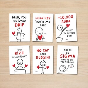 Kids Slang Valentine's Day Cards, Printable Funny Valentines Card ...