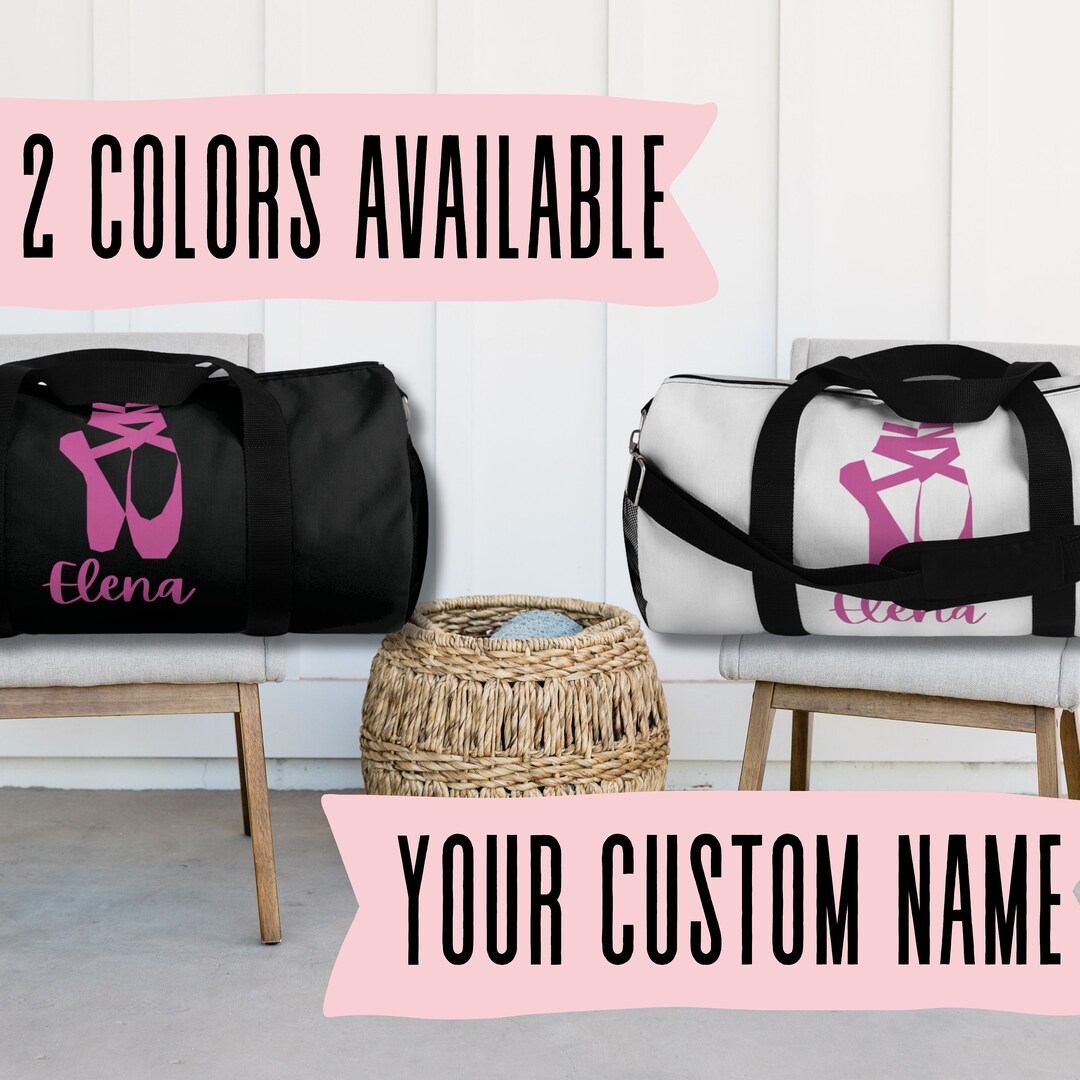 Personalized Ballet Sports Bag Custom Dance Duffel Bag Your Name ...