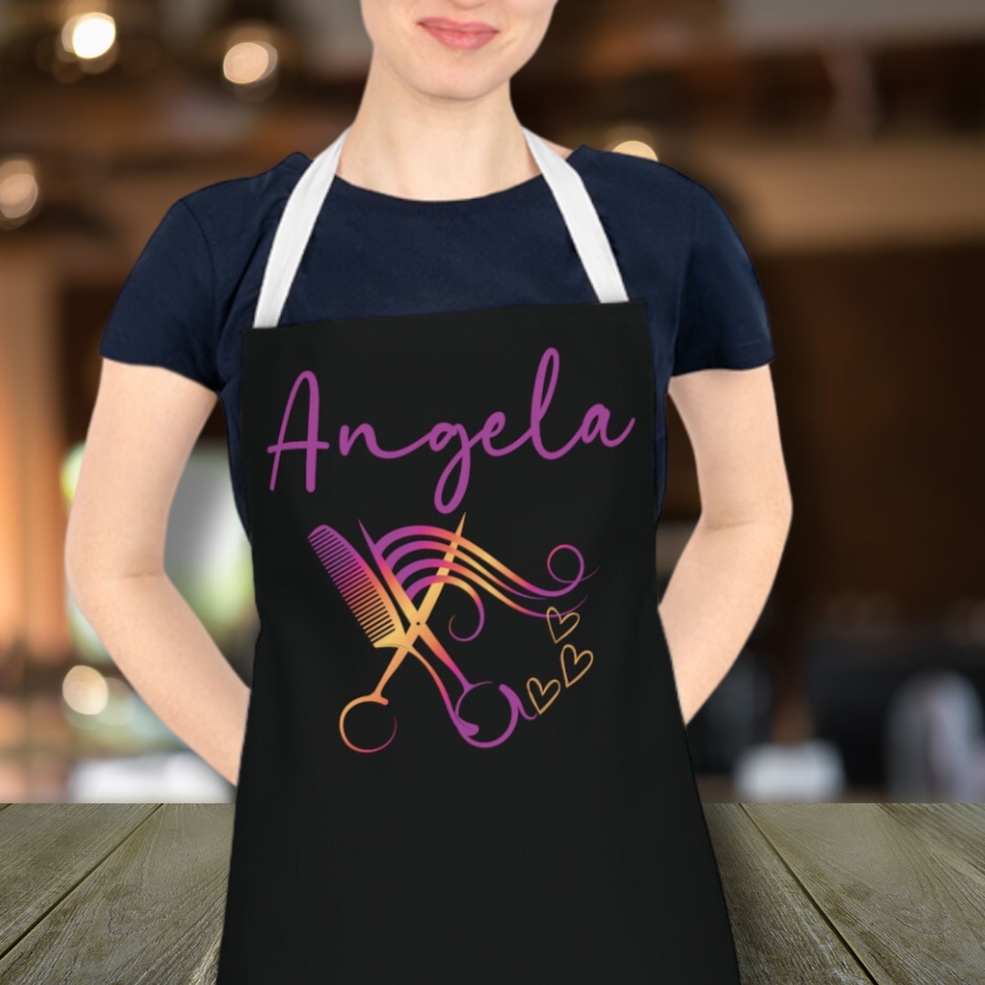 Custom Hair Stylist Apron Personalised Hairdresser Apron Gift Hair ...