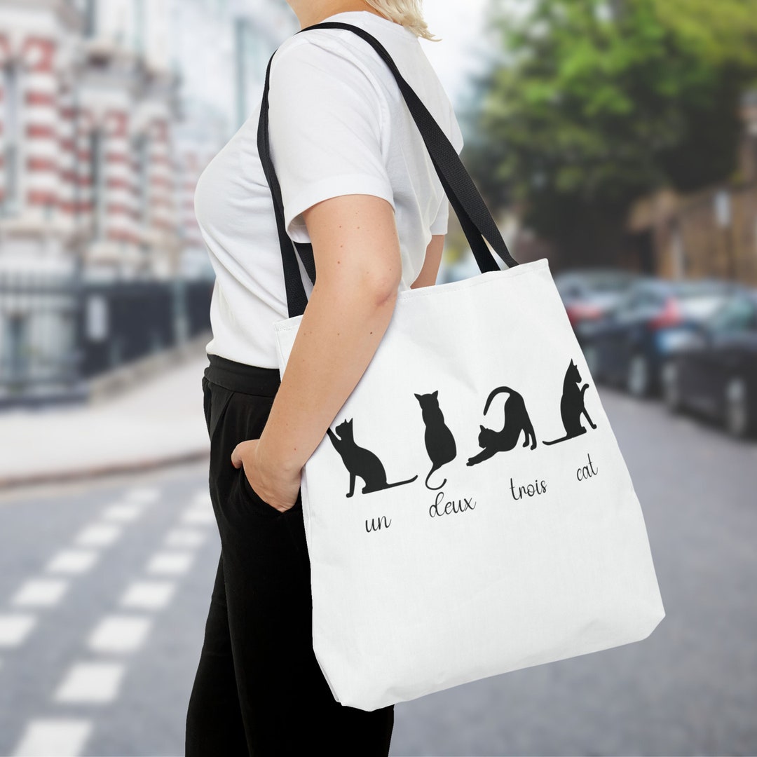 Cat Tote Bag, Cat Jute Bag, Large Jute Bag, Cat Bag, Cat Lover Gift ...