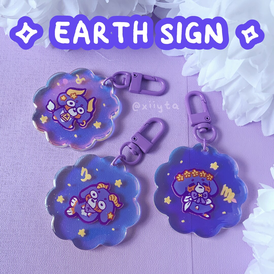 Earth Sign | Taurus / Capricorn / Virgo | Horoscope Holographic Dog ...