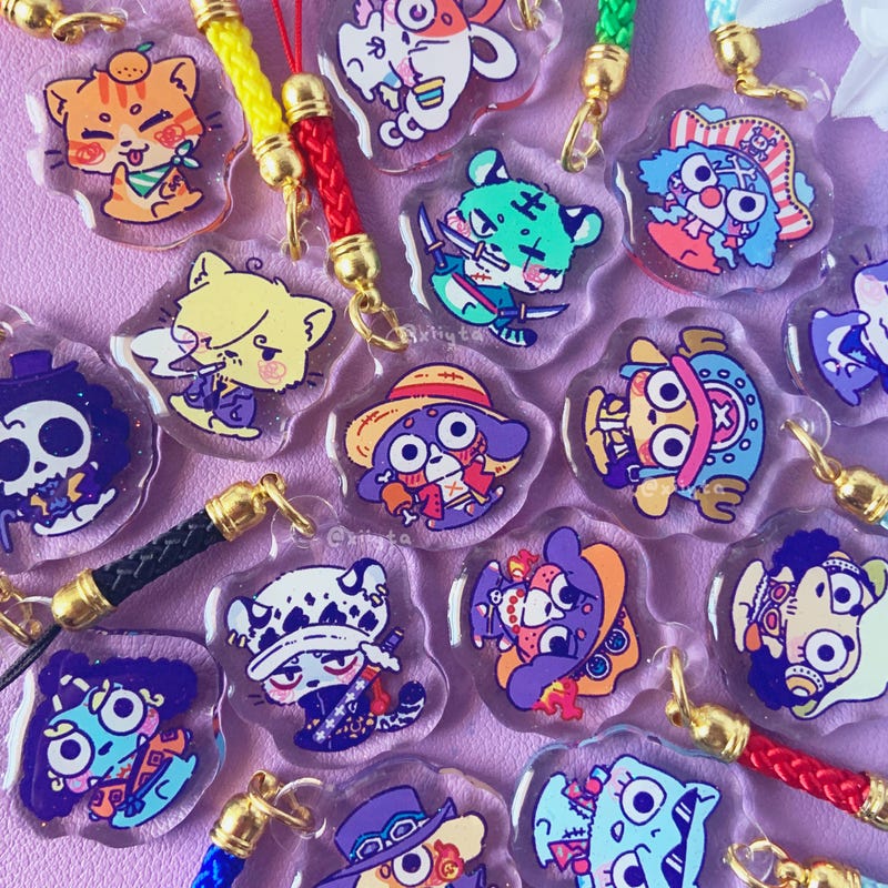 Anime One Piece Phone Charm - Etsy