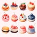 Watercolor Desserts Clipart Bundle, Watercolor PNG/JPG, Transparent ...