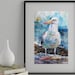 Albatross Watercolor Bird Print of Audubon Bird of America Nature ...