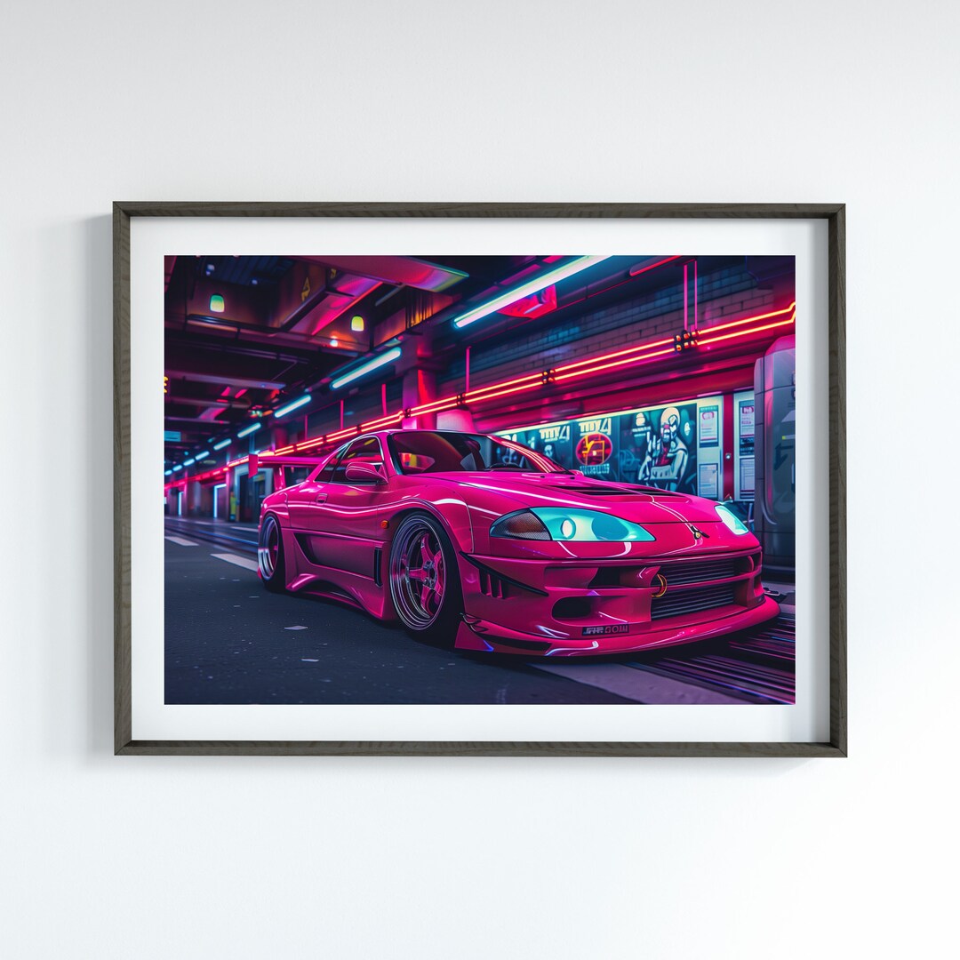 Mitsubishi 3000GT VR4, 1990s Car, Neon Streets, Cyberpunk Art, Urban ...