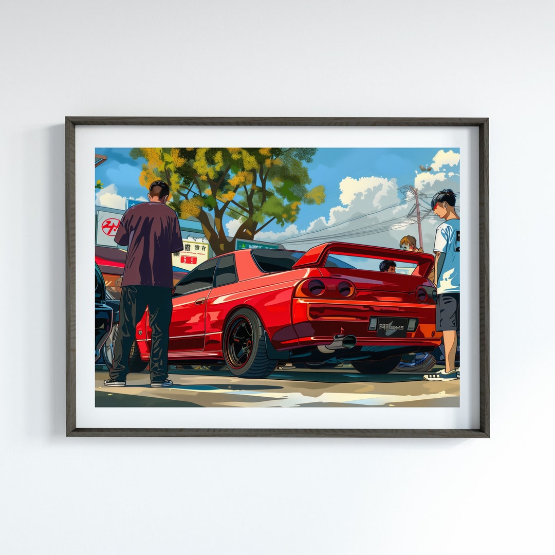Nissan Skyline GT-R R32, Car Meet Up, Comic Book Style, JDM, Automotive ...