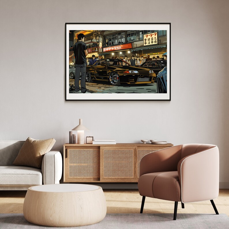 Nissan Skyline GTR 32 JDM Legends Poster Garage Art Motorsports Gift ...