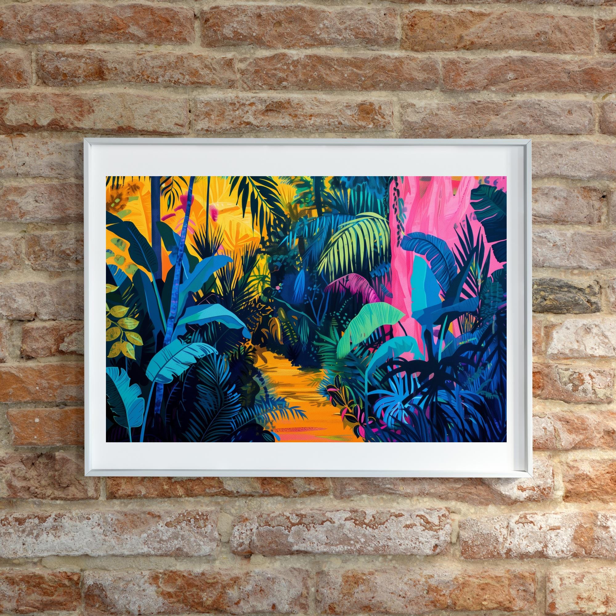 Tropical Plant Art Botanical Artwork for Plant Lover Gift Colorful Art ...