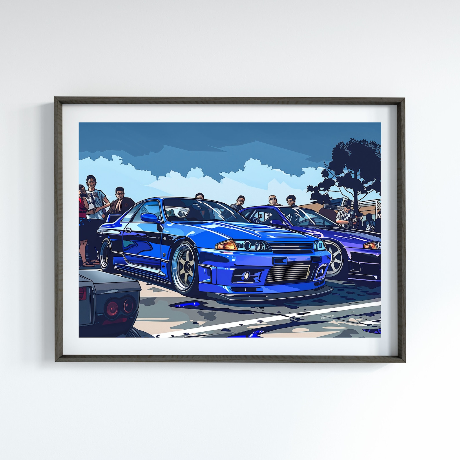 Nissan Skyline GTR R33 JDM Legends Poster Garage Art Motorsports Gift ...