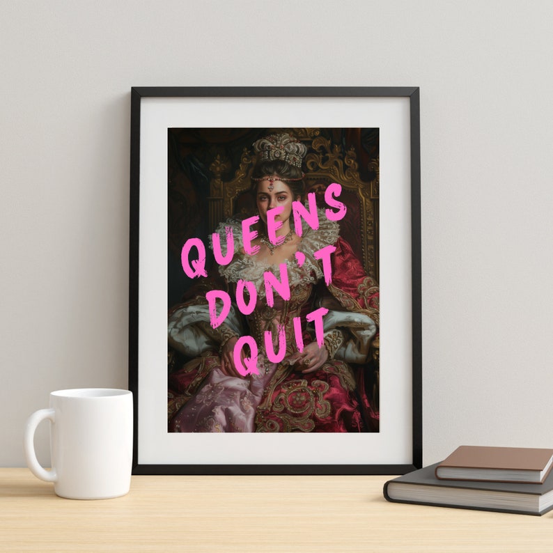 Don't Quit, Woman Painting, Victorian Era, Preppy Room, Feminist Poster ...