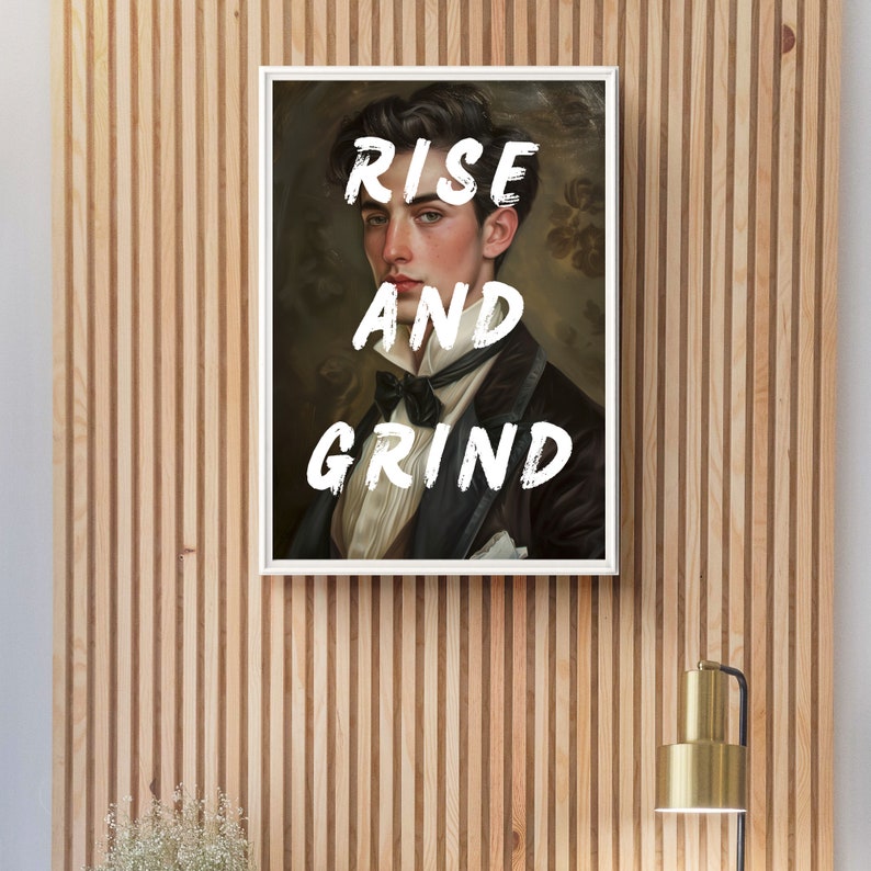 Rise and Grind, Male Portrait, Victorian Era, Preppy Room, Male Office ...