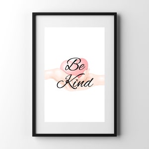 Kindness Poster for Classroom Positive Affirmation Poster Minimalist ...