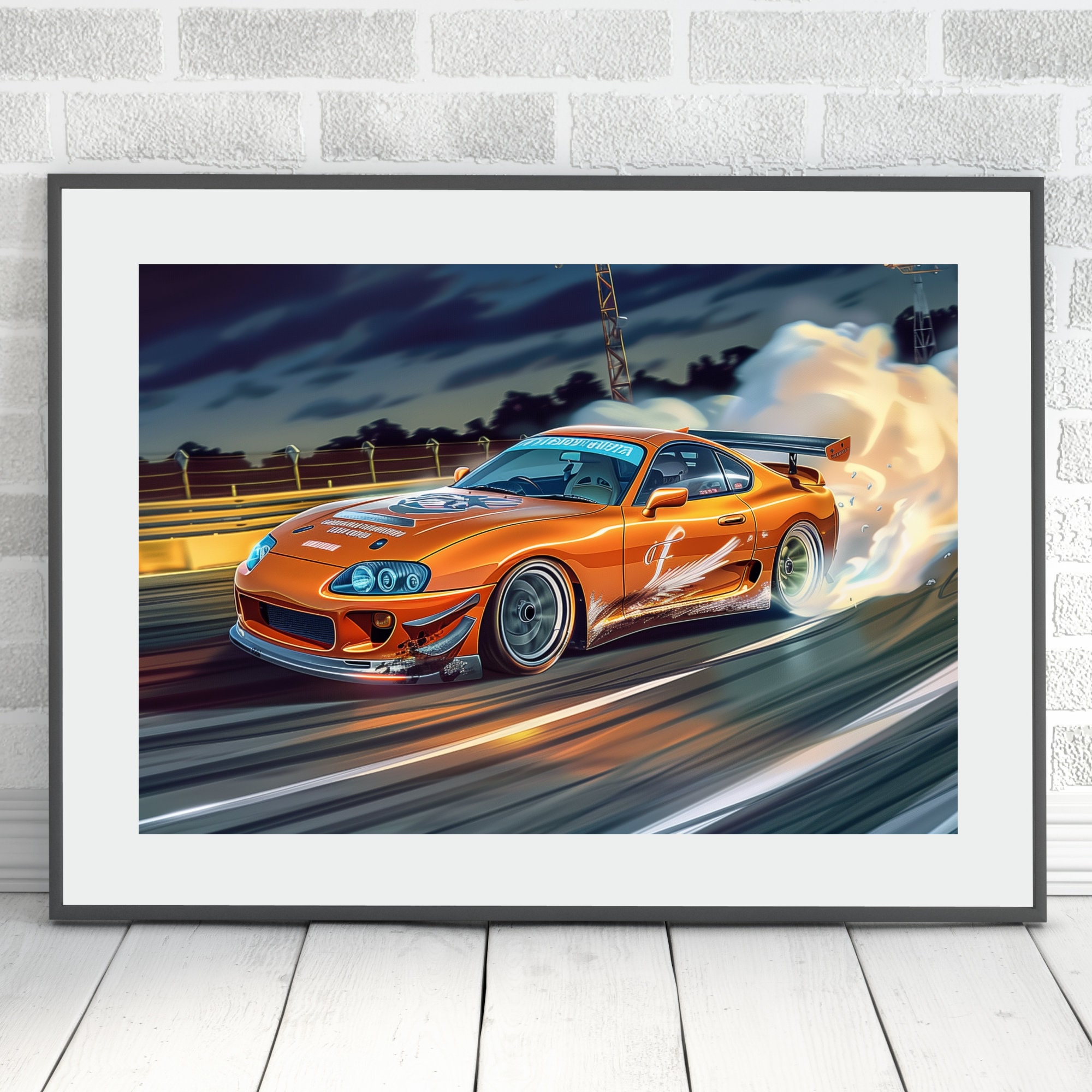 Toyota Supra MK4 JDM Poster for Garage Art Motorsports Gift for Car ...