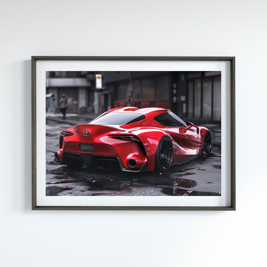 Toyota Supra MK5 JDM Poster for Garage Art Motorsports Gift for Car ...