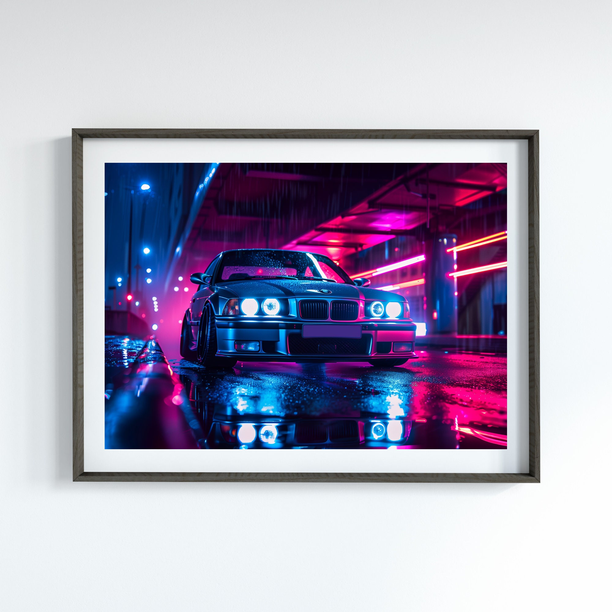 BMW E36 M3 Car Photography Print Gift for Car Lover BMW Wall Art for ...